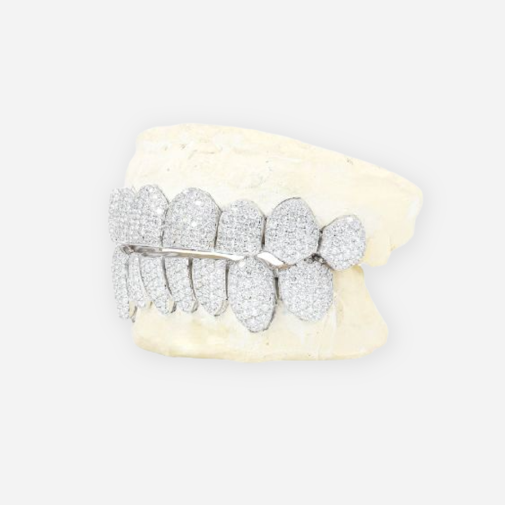 Shop Custom Vvs Clarity Natural Diamond Teeth Grillz Zig-zag Setting ...
