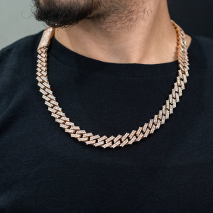 Natural Diamond 12mm Cuban Link Chain