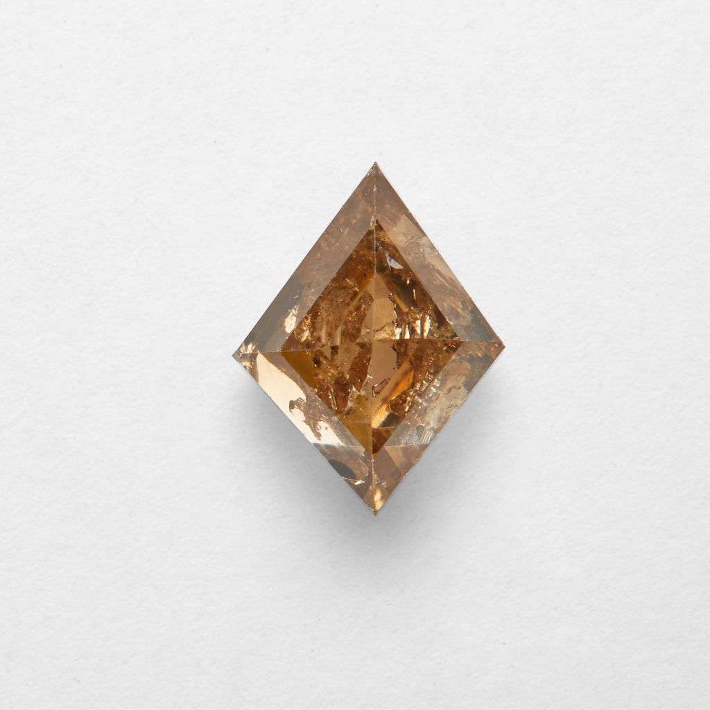 0.86 Ct Lozenge Salt and Pepper Diamond