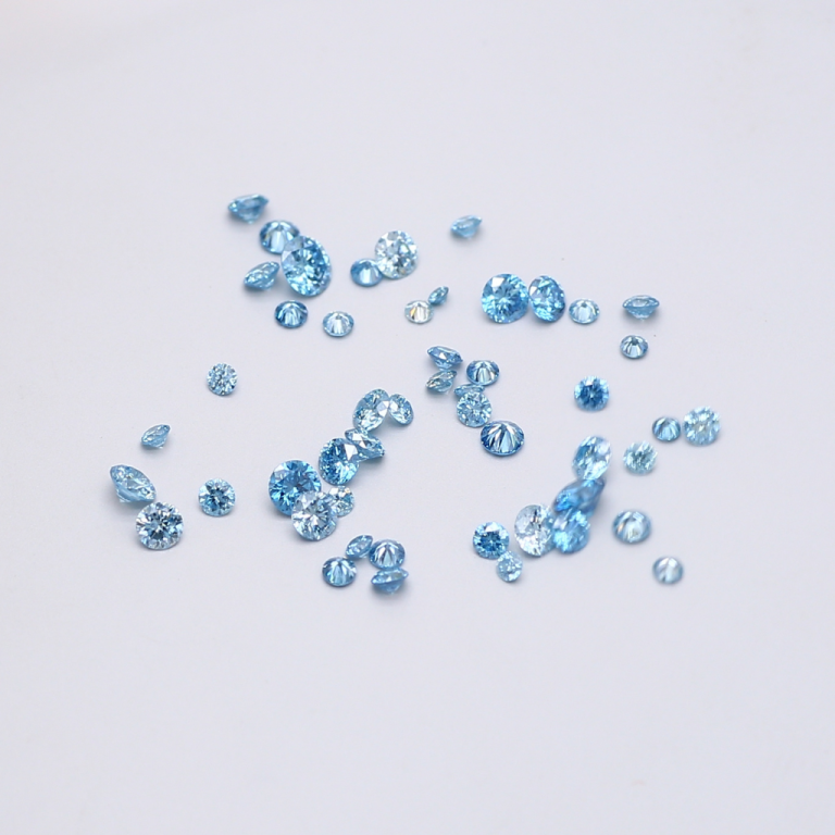 Buy 1mm to 3.6mm Round Blue Color Diamond | Diamonds Supplier