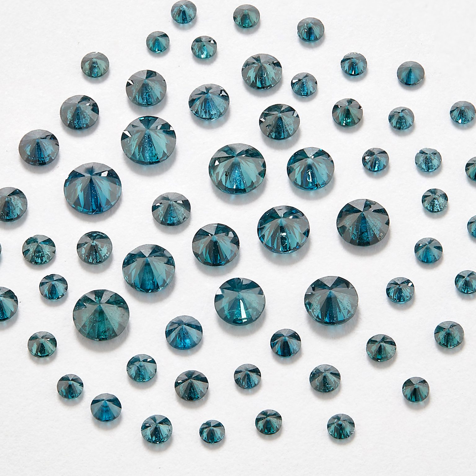 Buy 1mm to 3.6mm Round Blue Color Diamond | Diamonds Supplier