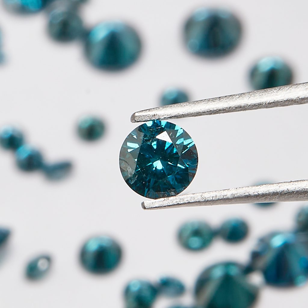 Buy 1mm to 3.6mm Round Blue Color Diamond | Diamonds Supplier