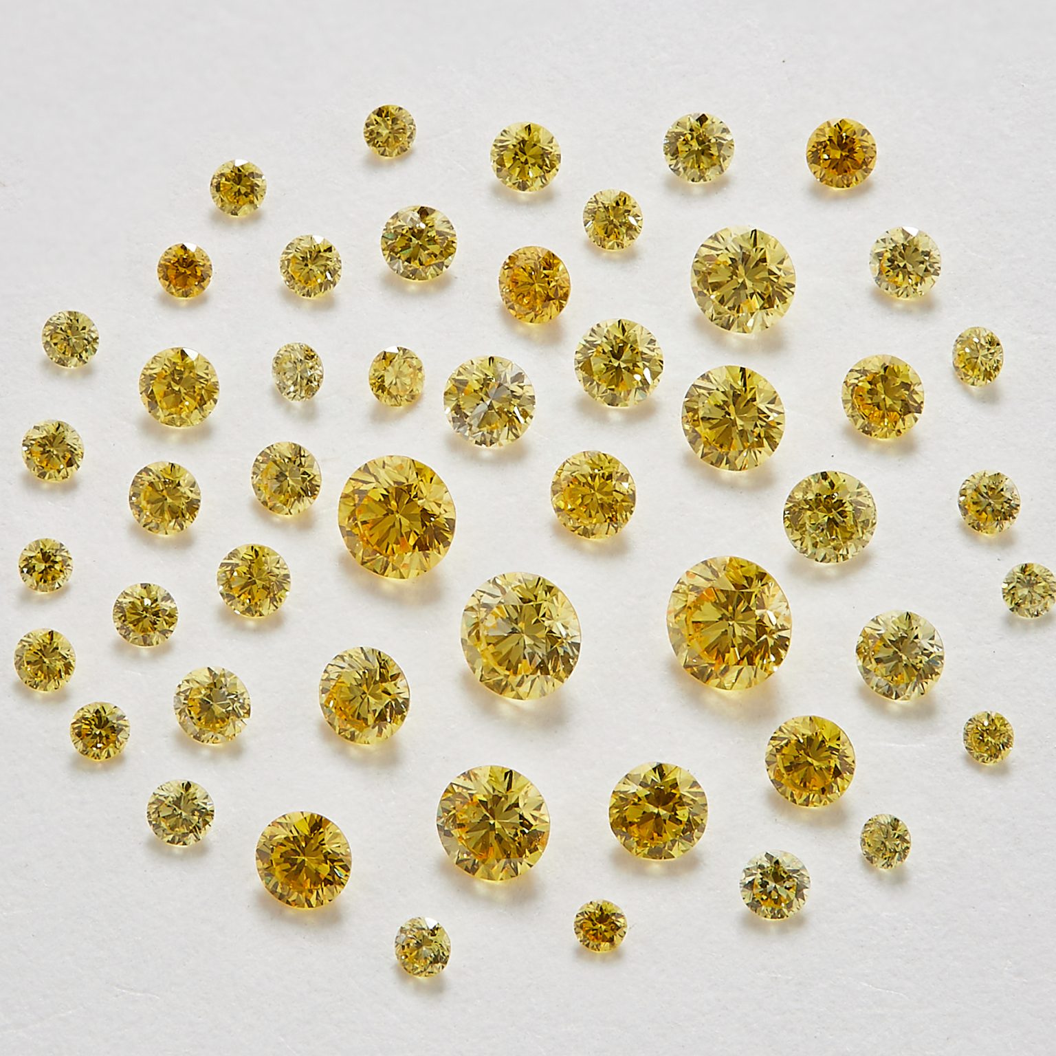 Buy 1mm to 3.6mm Round yellow Color Diamond | Diamonds Supplier