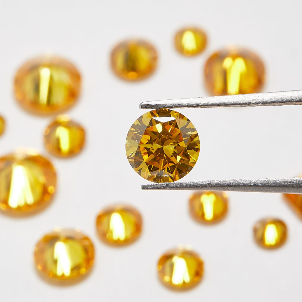 Buy 1mm to 3.6mm Round yellow Color Diamond | Diamonds Supplier