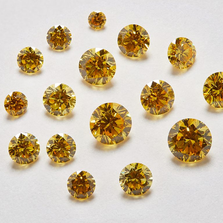 Buy 1mm to 3.6mm Round yellow Color Diamond | Diamonds Supplier