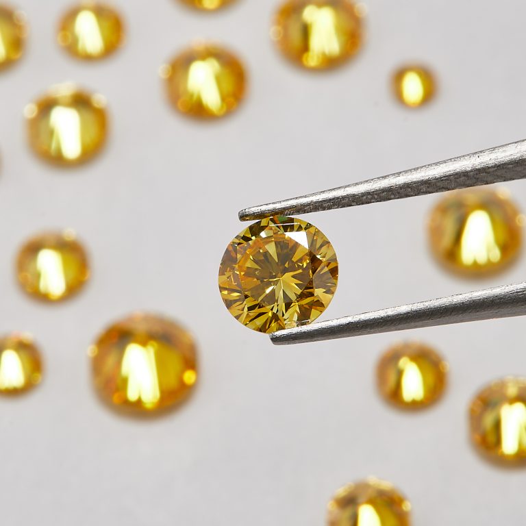 Buy 1mm to 3.6mm Round yellow Color Diamond | Diamonds Supplier