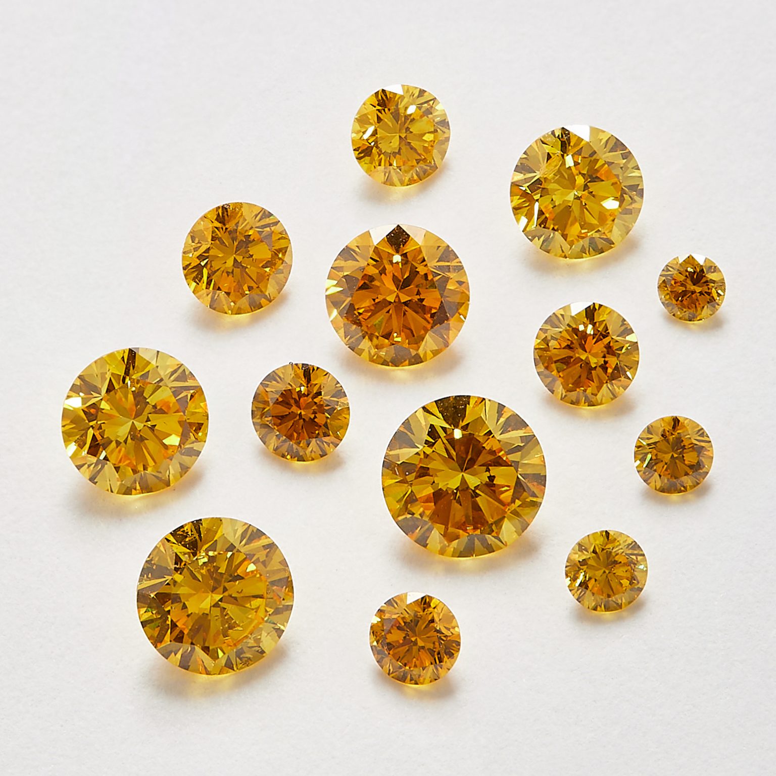 Buy 1mm to 3.6mm Round yellow Color Diamond | Diamonds Supplier